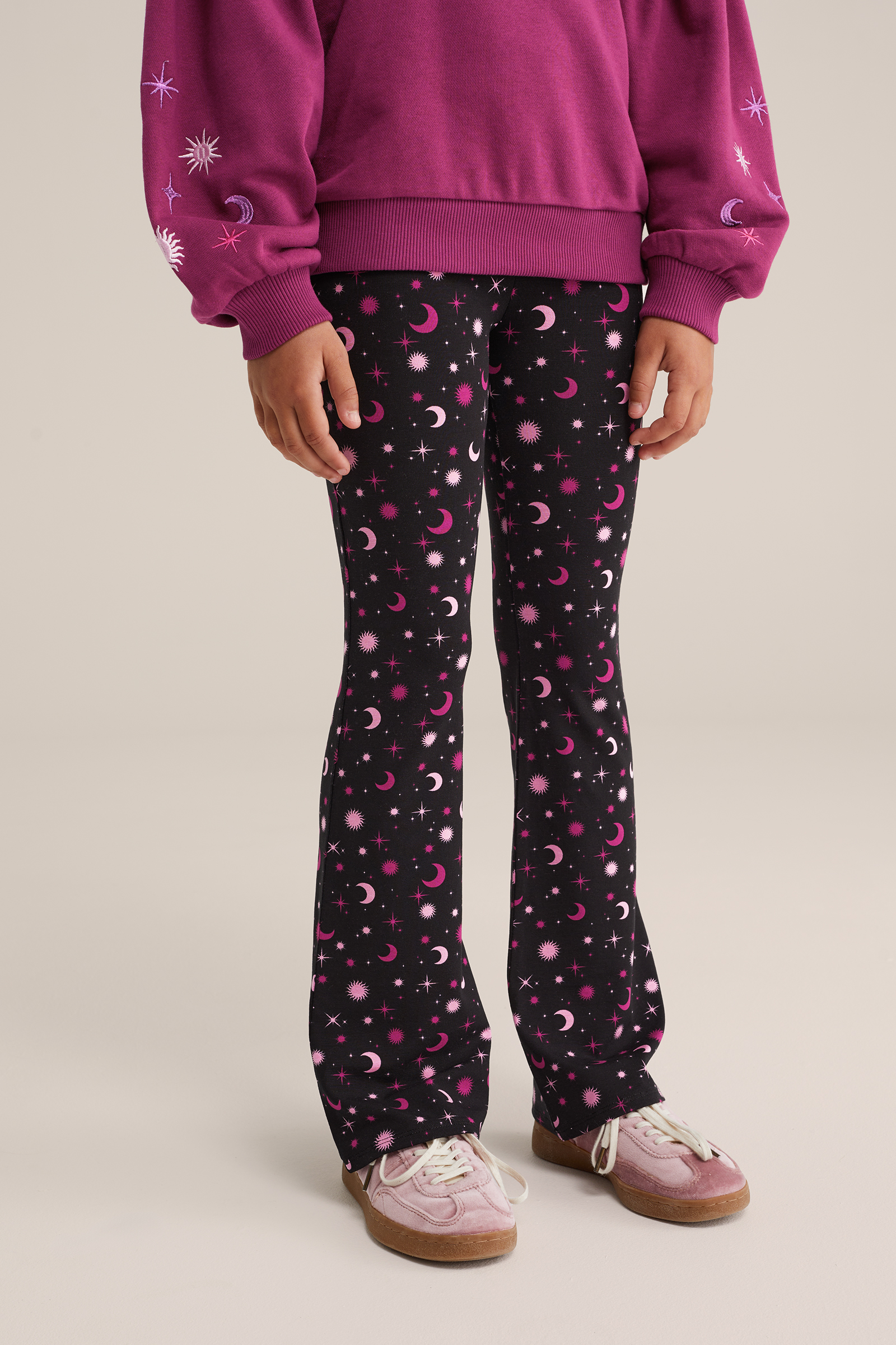 Meisjes flared legging met print | wefashion.com