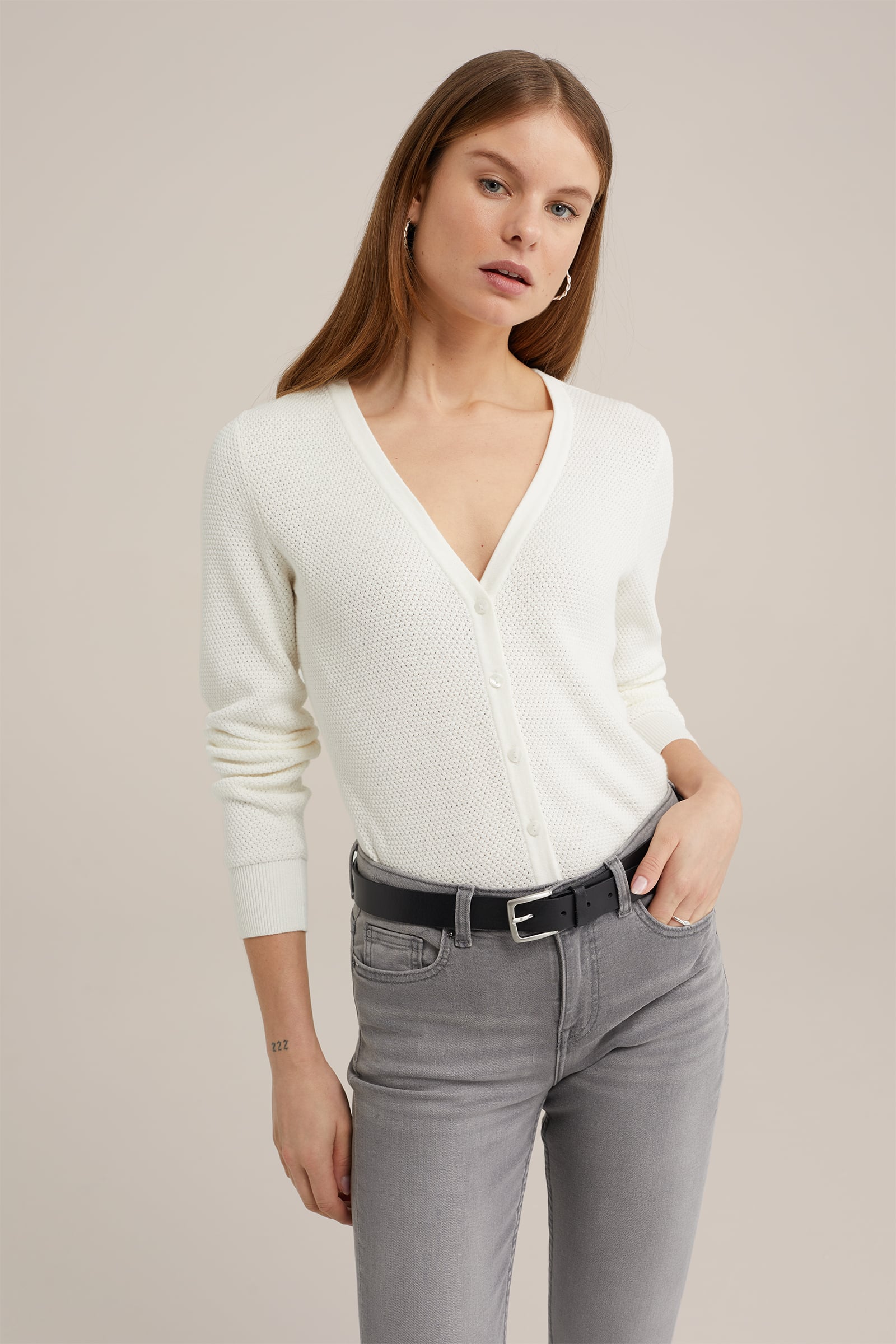 Dames vest met structuur | wefashion.com