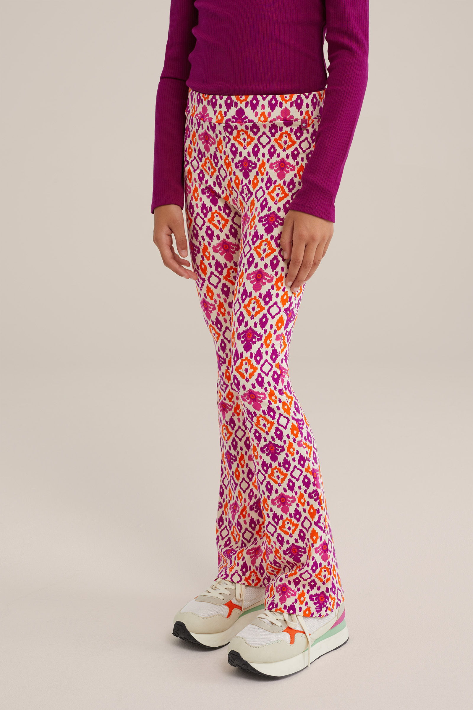 Meisjes flared legging met print | wefashion.com