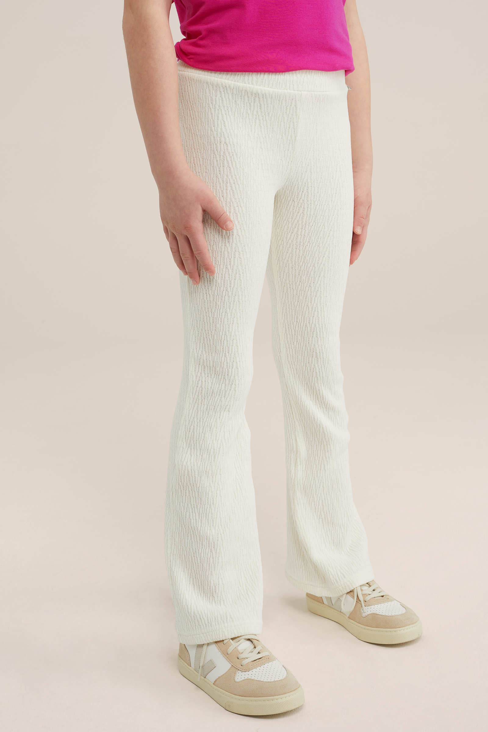 Meisjes flared legging met structuur | wefashion.com