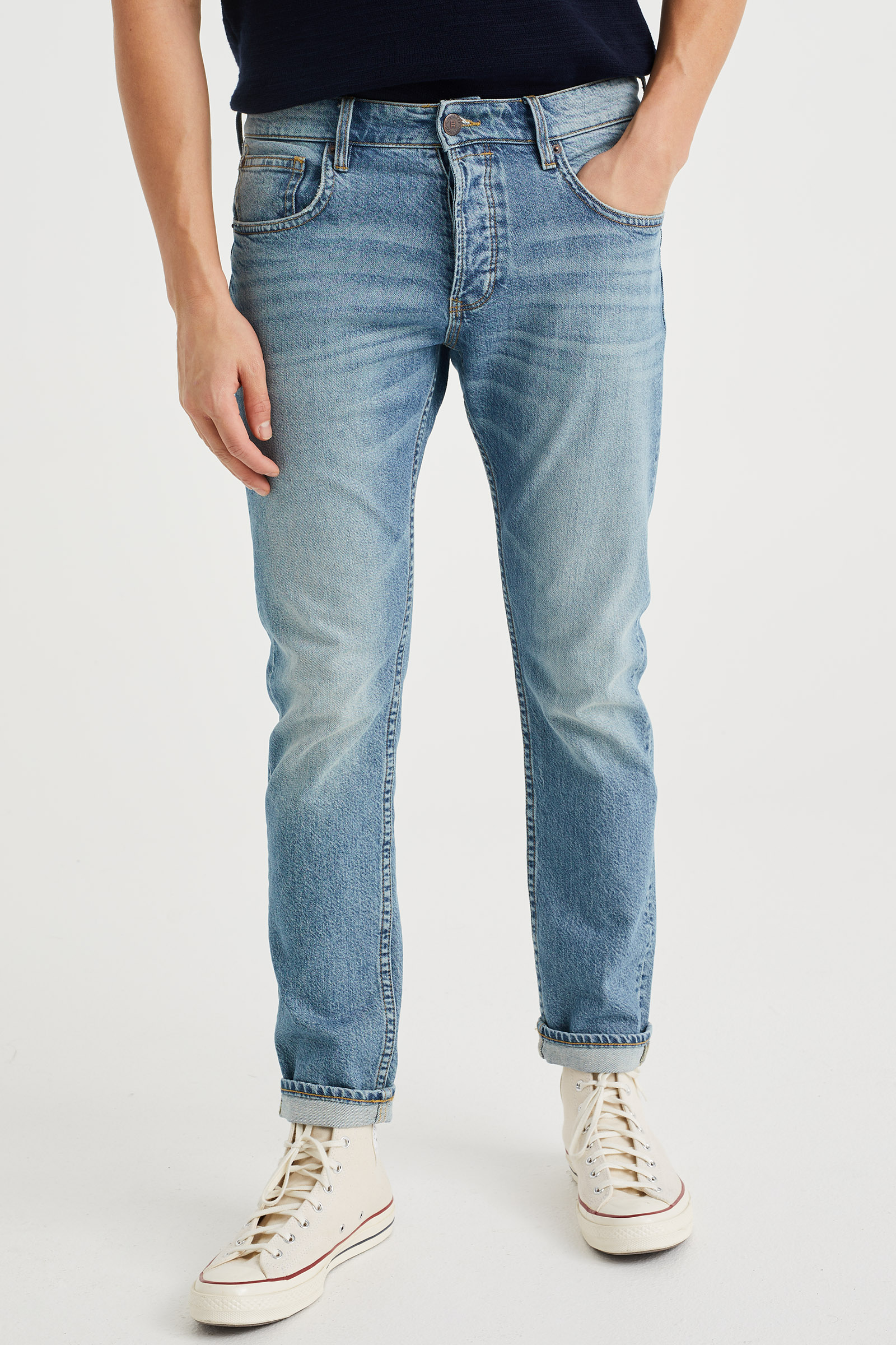 Herren-Slim-Fit-Jeans mit Komfort-Stretch | wefashion.com