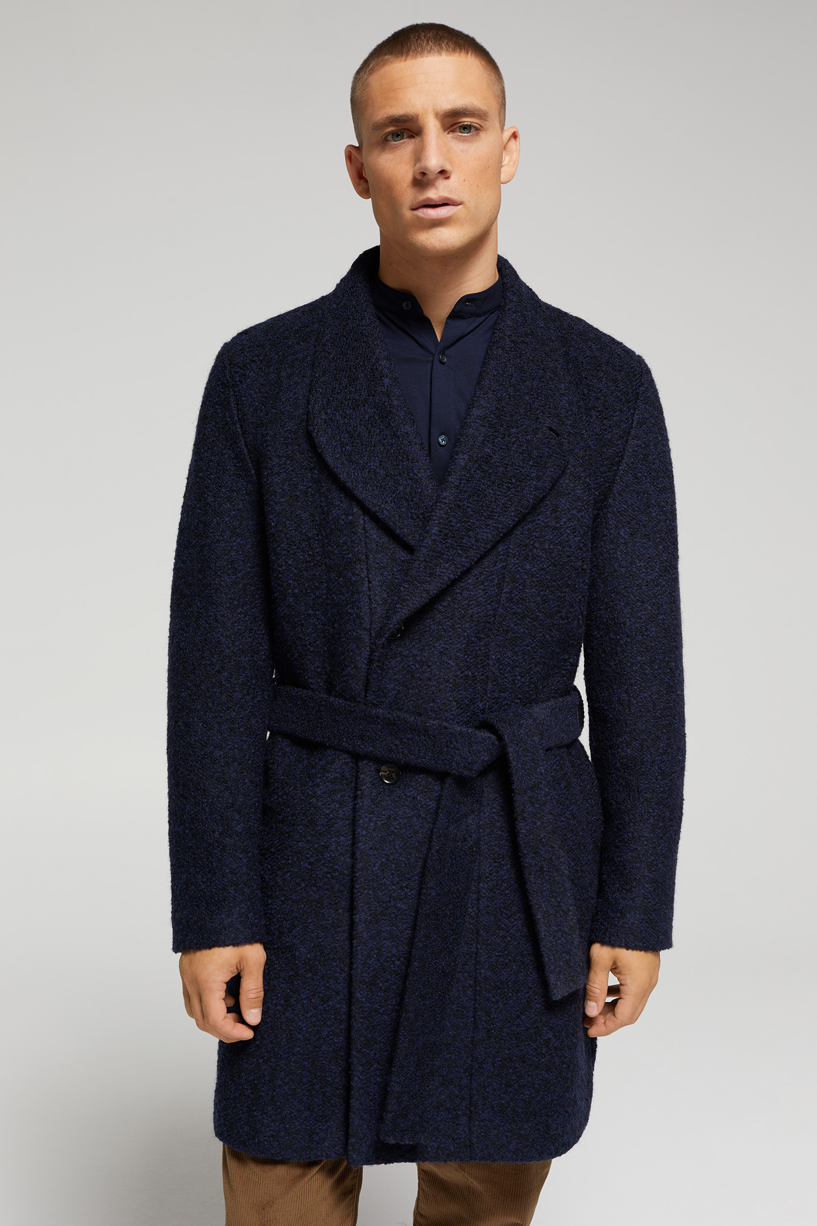 Heren overjas met structuur | wefashion.nl