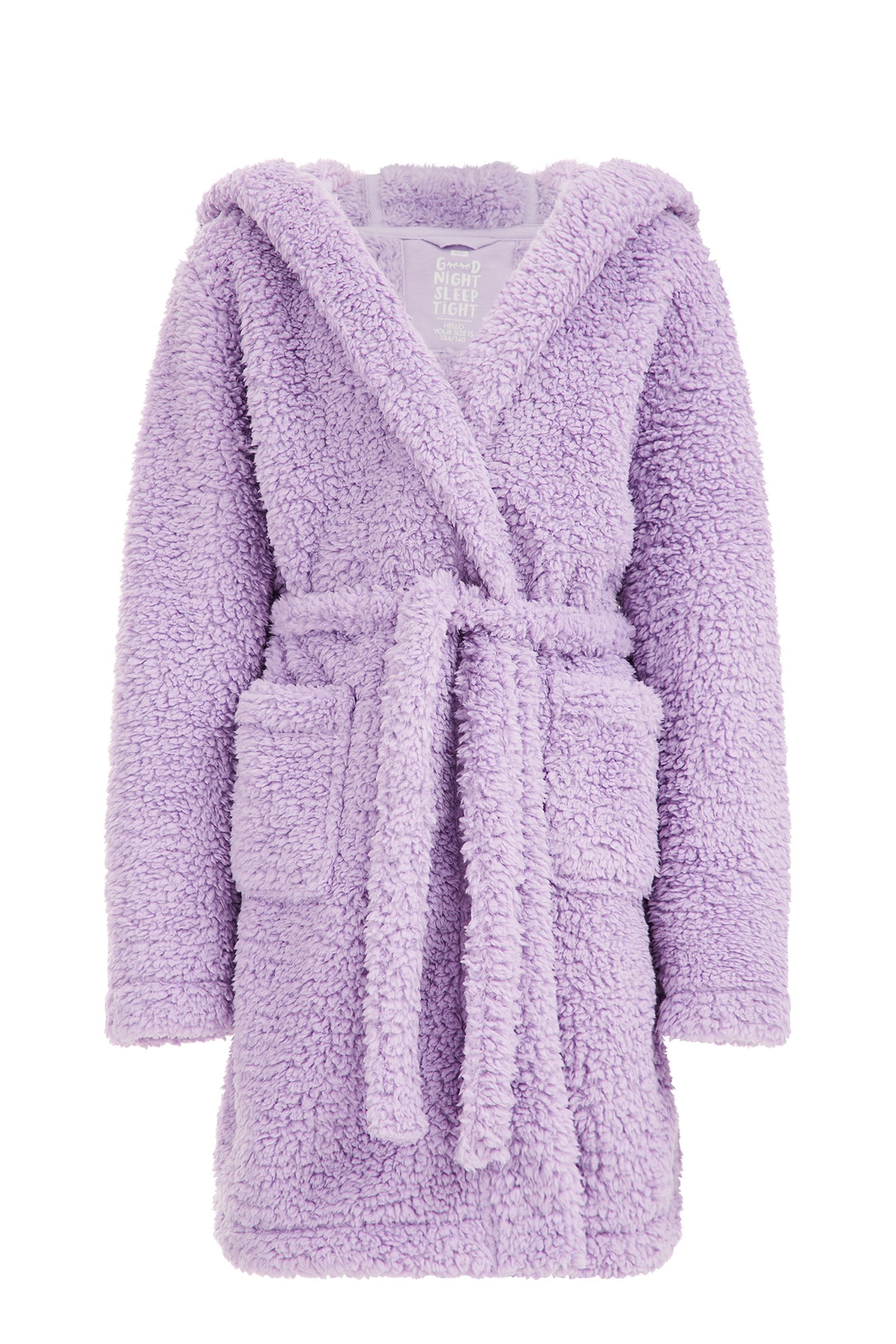 Meisjes teddy badjas met applicaties | wefashion.nl