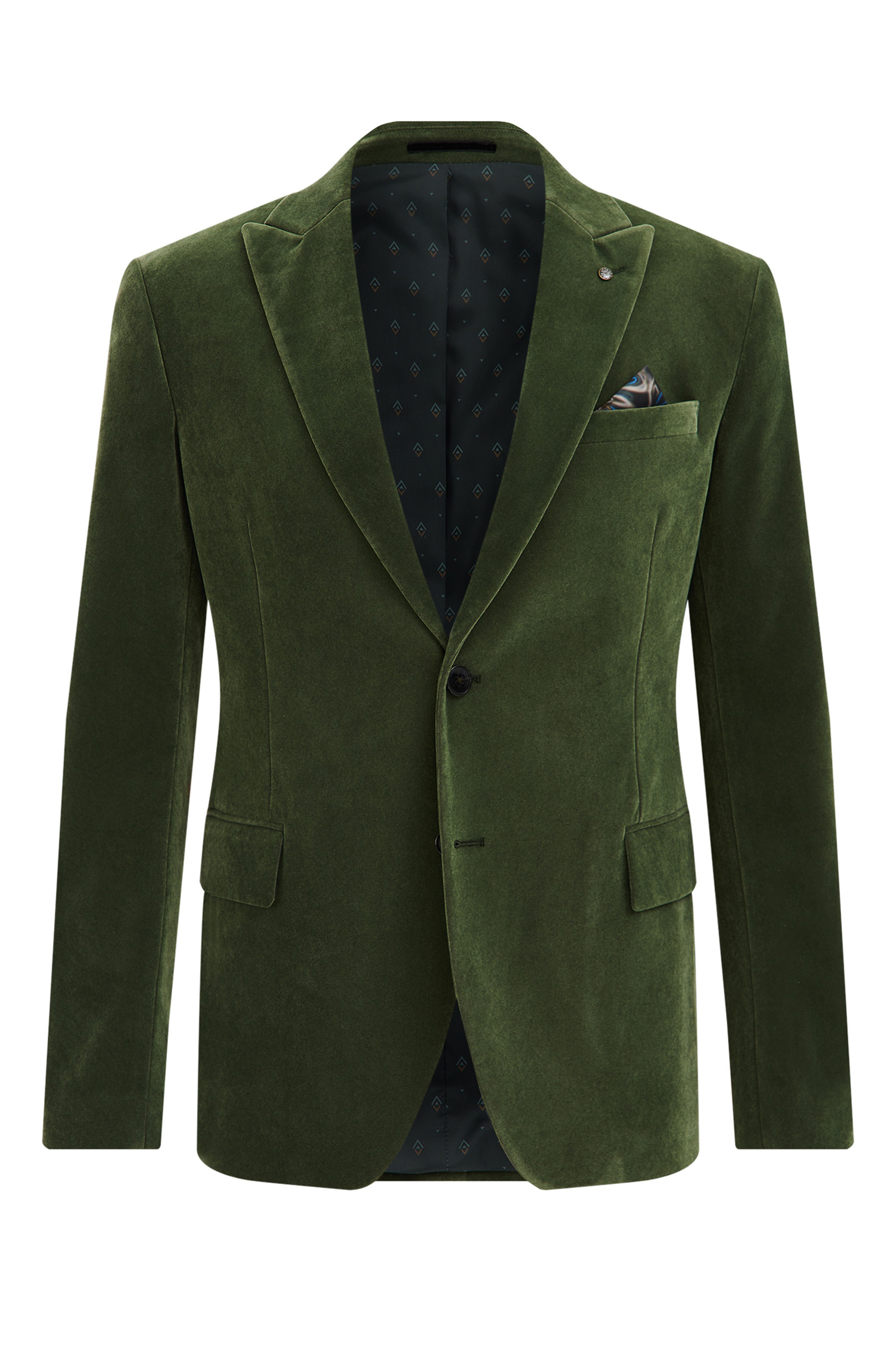 Herren-Slim-Fit-Sakko aus Samt | wefashion.at