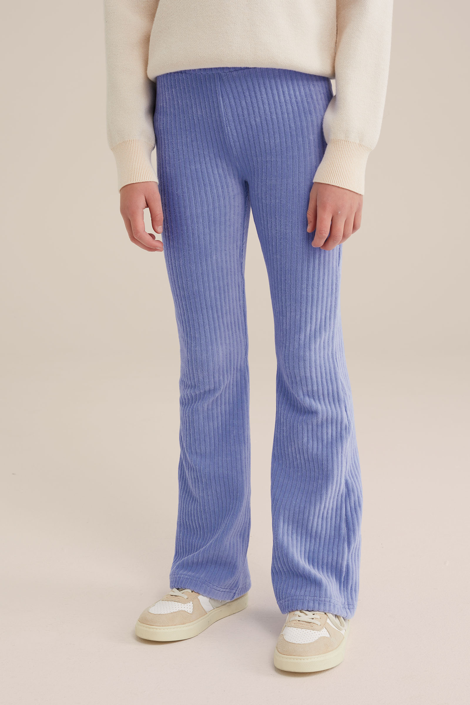 Meisjes velvet flared legging van ribstof | wefashion.com
