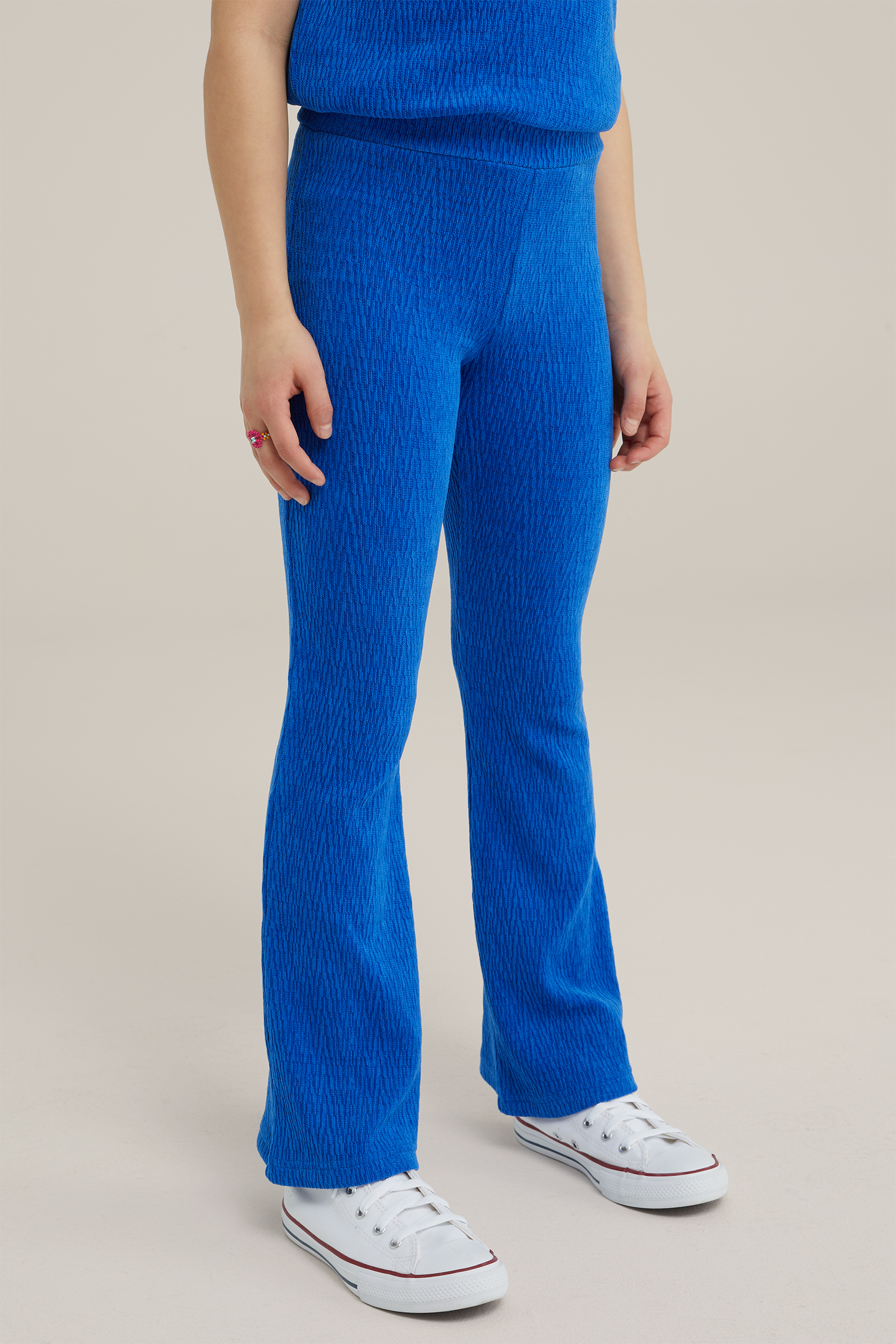 Meisjes flared legging met structuur | wefashion.com