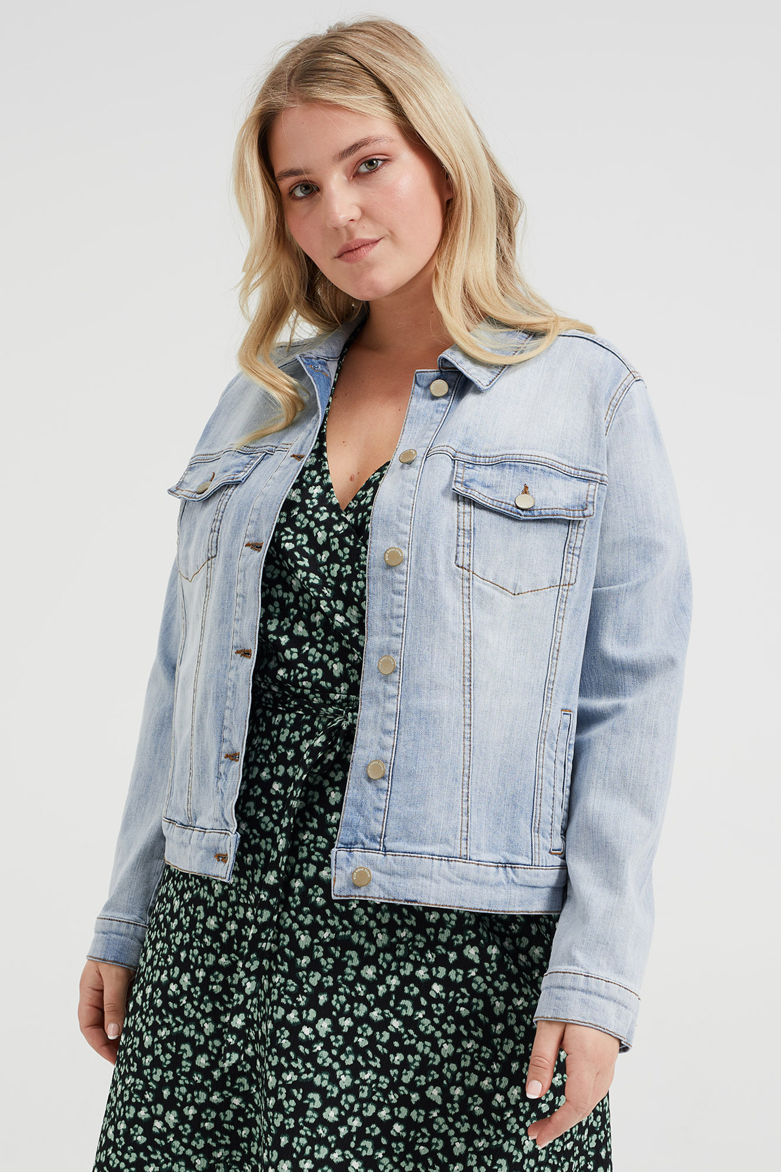 Dames denim jack - Curve | wefashion.com