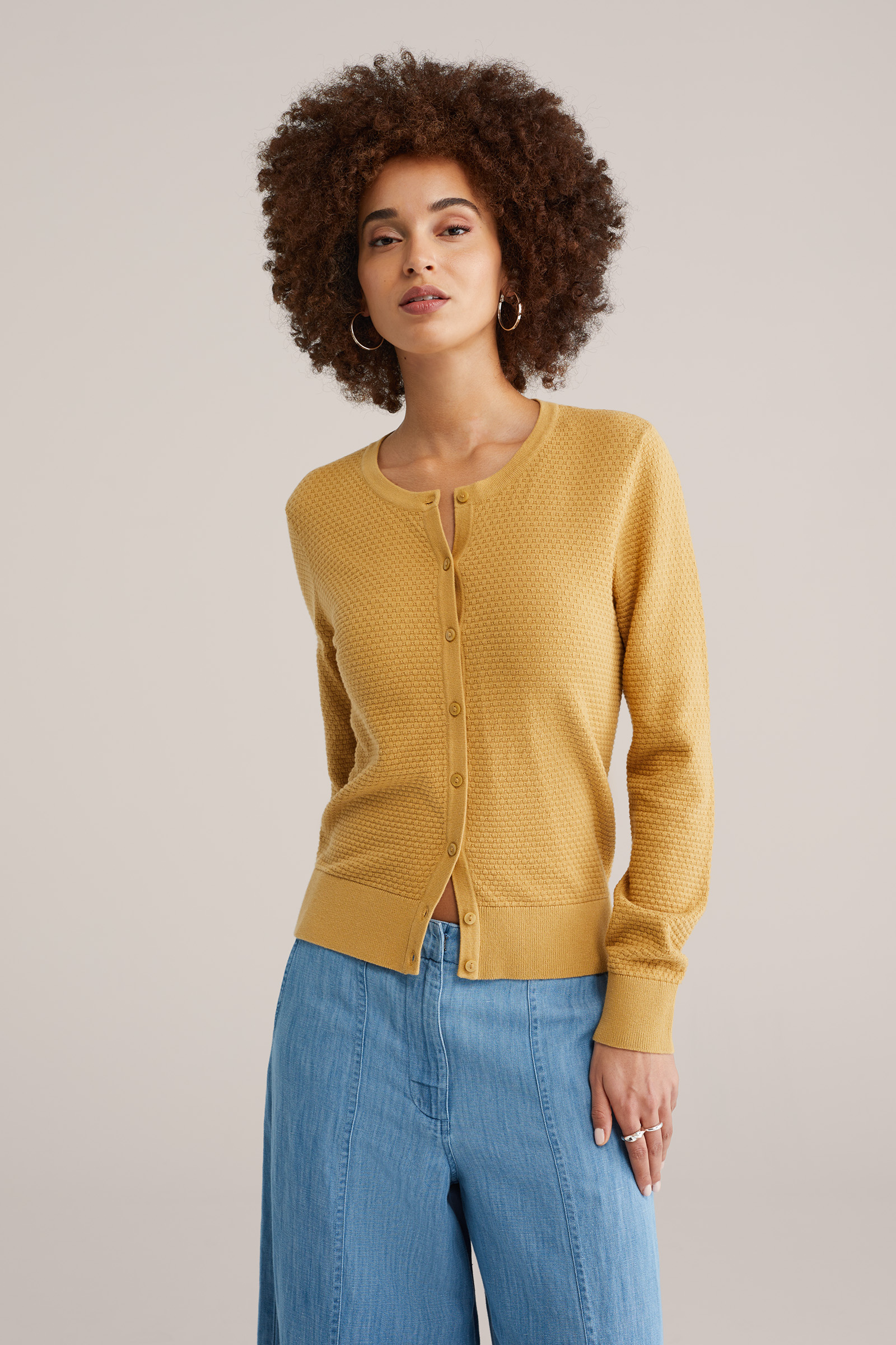 Dames gebreid vest met structuur | wefashion.com